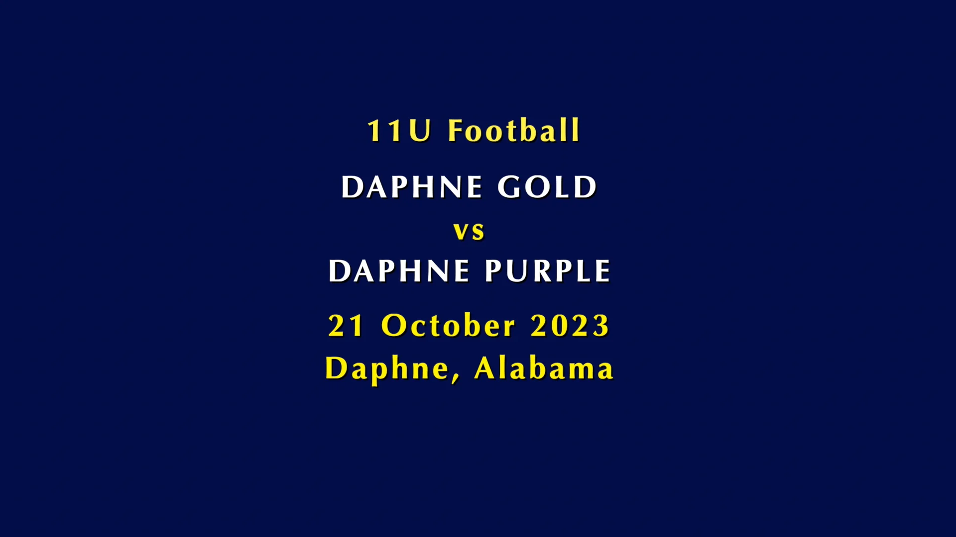 Dane Football 10-21-2023 on Vimeo