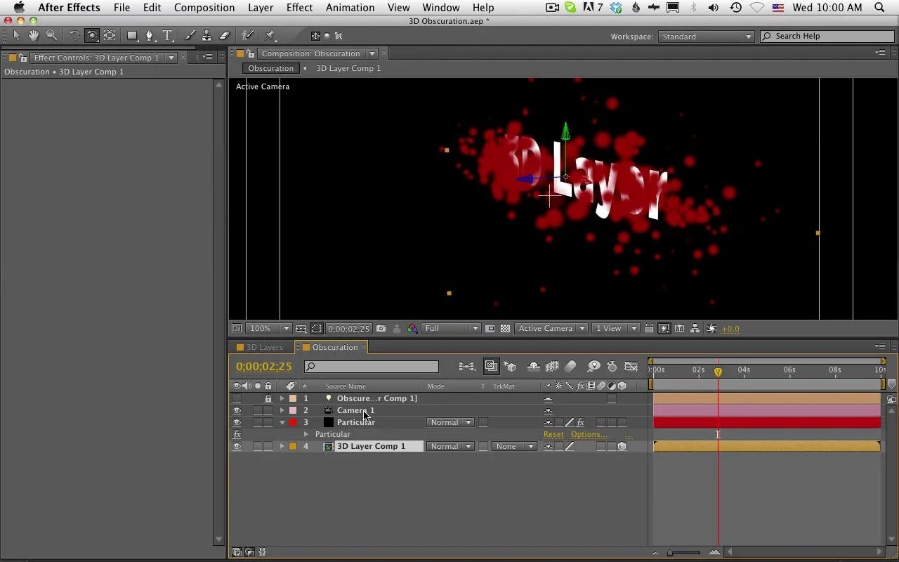 Red Giant QuickTip #49: Trapcode Particular and Obscuration Layers