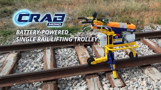 Battery-powered single rail lifting trolley Crab Mono | Geismar