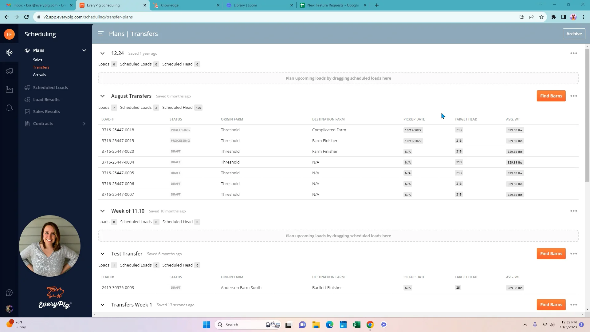 Scheduling Arrival Loads on Vimeo