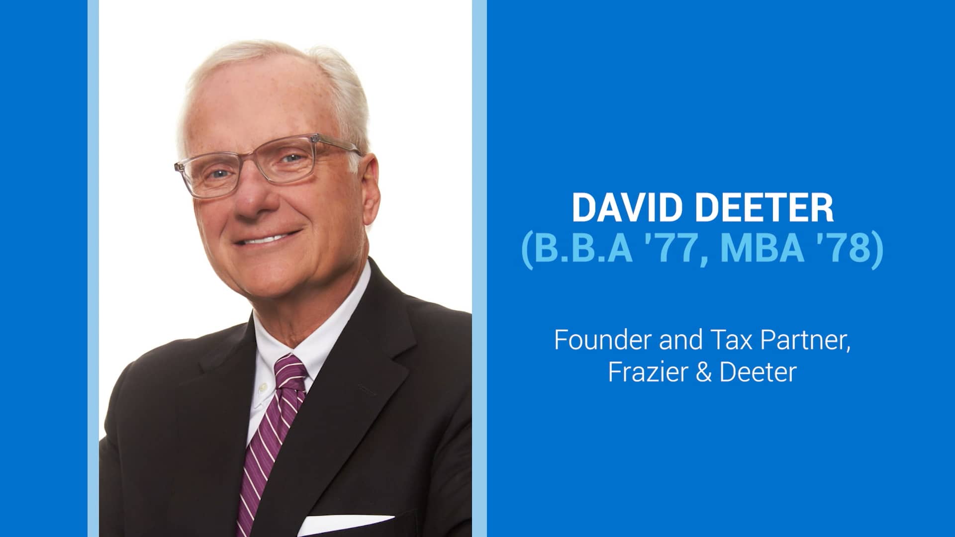 2023 Distinguished Alumni Awards- David Deeter on Vimeo