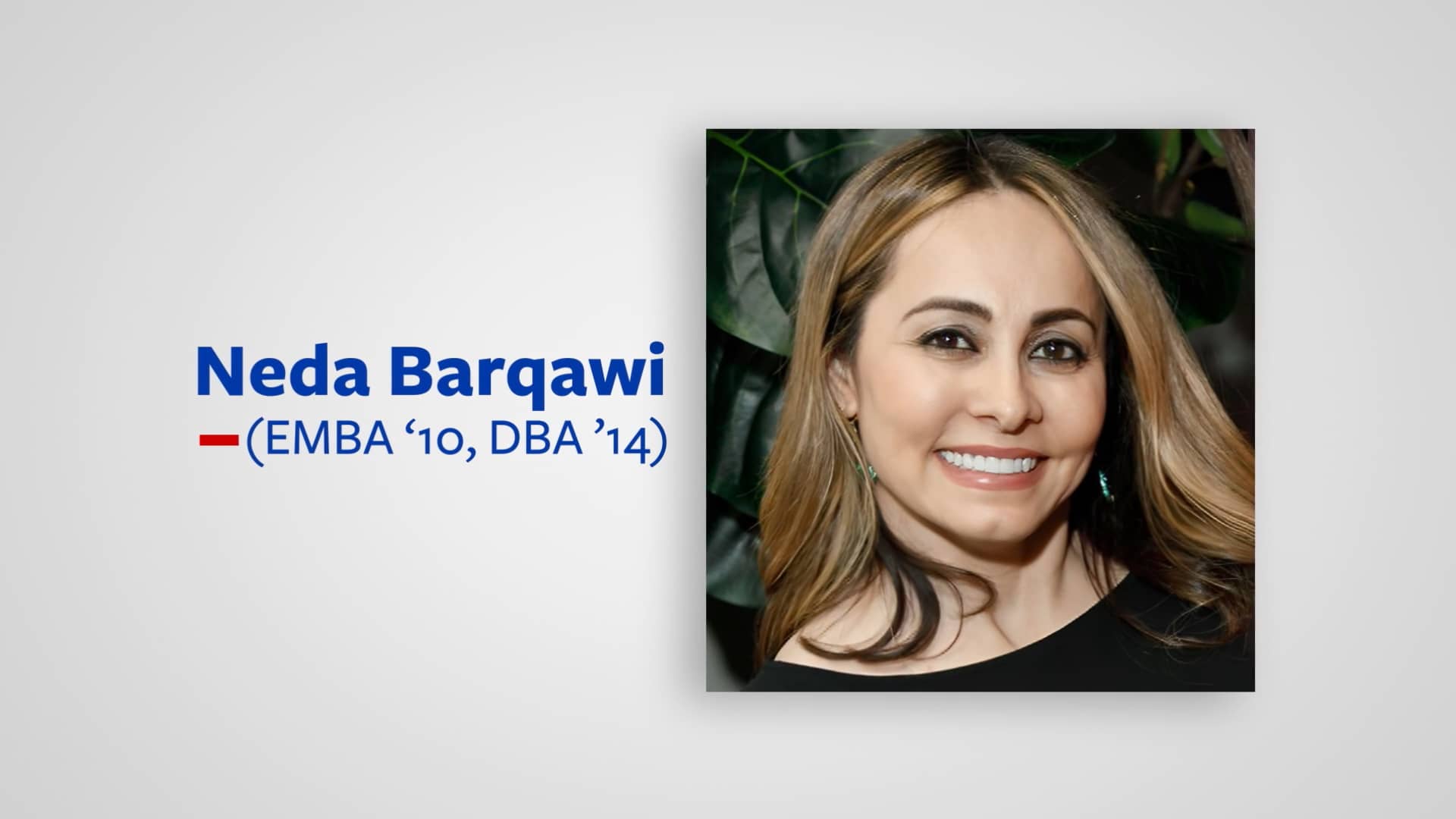 2022 Distinguished Alumni Awards- Neda Barqawi.mp4 on Vimeo