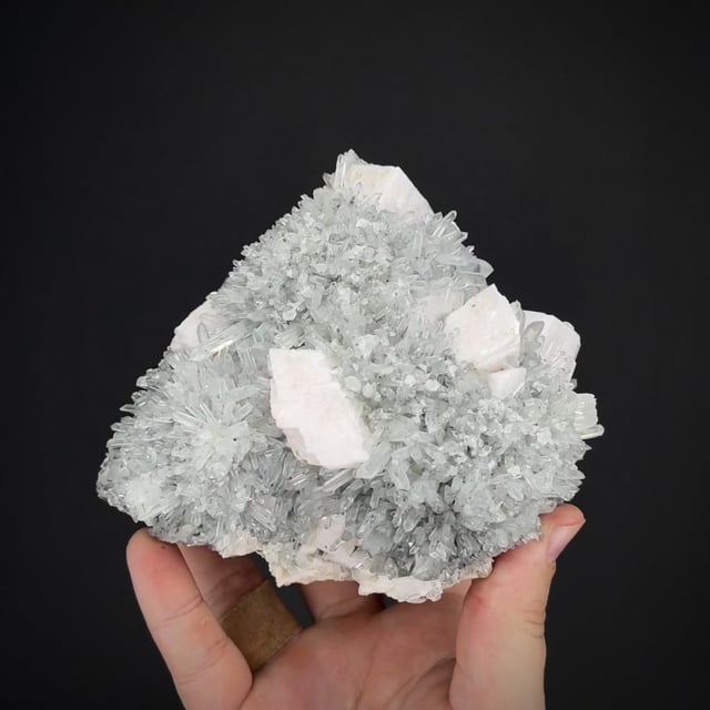 Calcite (Manganese rich) & Calcite on Quartz | 1100 level, Stari Trg ...