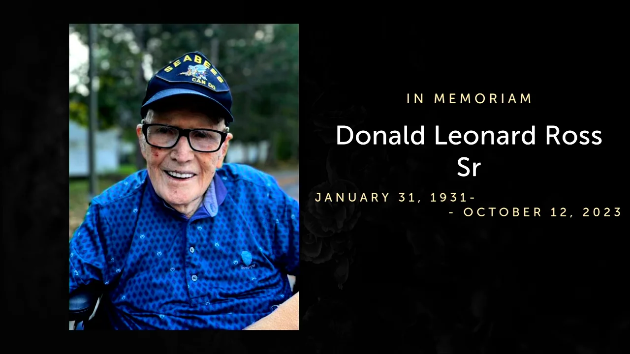 The Celebration of Life of Donald Leonard Ross, Sr. 10.21.23 on Vimeo