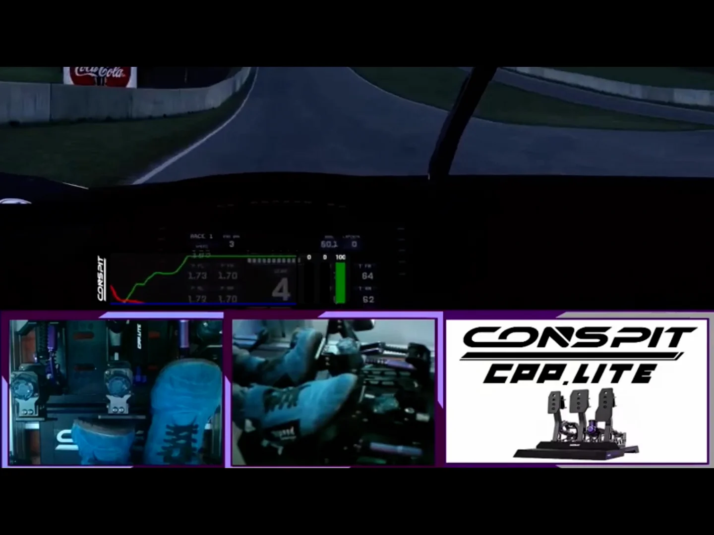 Driving the Conspit CPP Lite Hydraulic Pedals in iRacing on Road America by ScarlettsRace ...