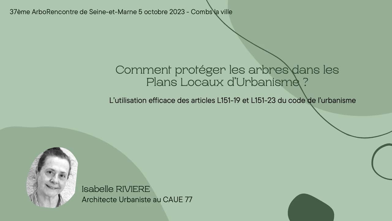 Isabelle Rivière. Architecte, Urbaniste au CAUE 77 on Vimeo