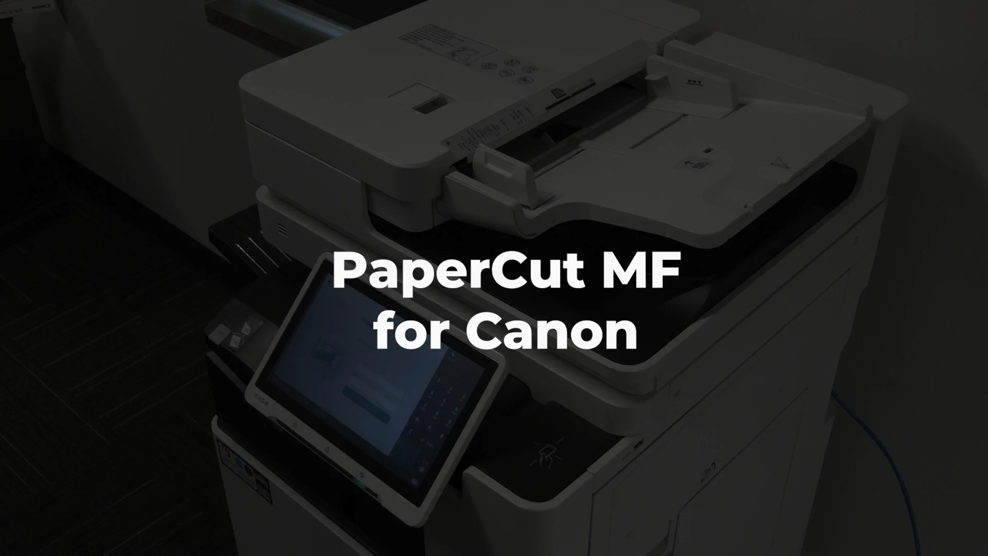PaperCut MF Copier Tutorial_01 on Vimeo