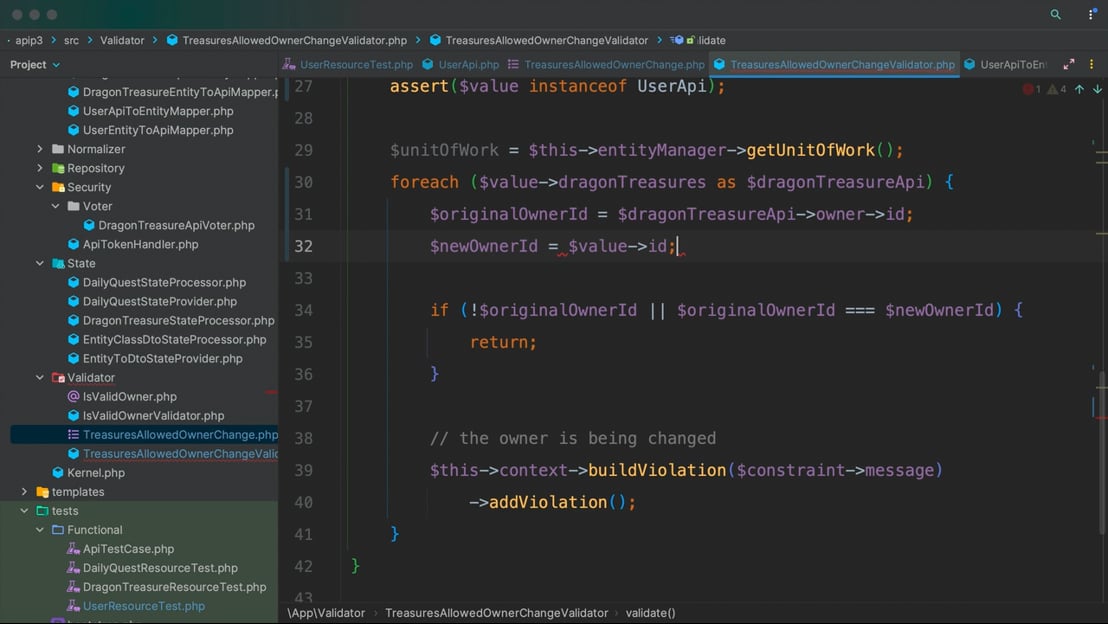 Simpler Validator for Checking State Change > API Platform 3 Part 3: Custom Resources | SymfonyCasts