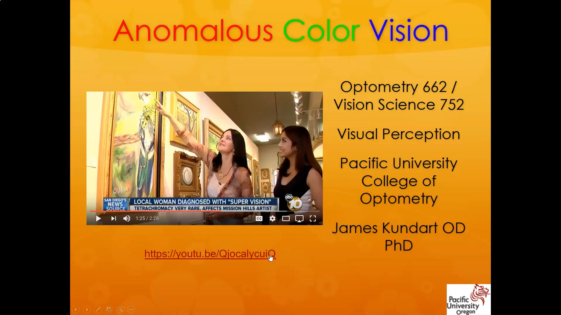 Opt 662 #13 Anomalous Color Vision 2023 on Vimeo