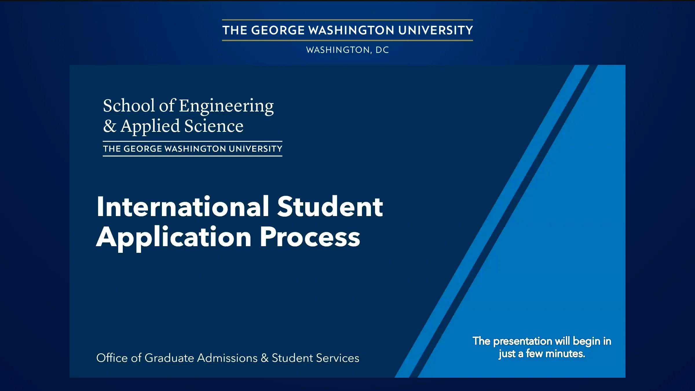 International Student Application Process.