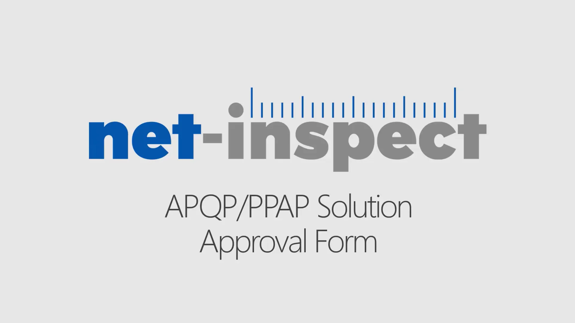 APQP PPAP Admin - Approval Form on Vimeo