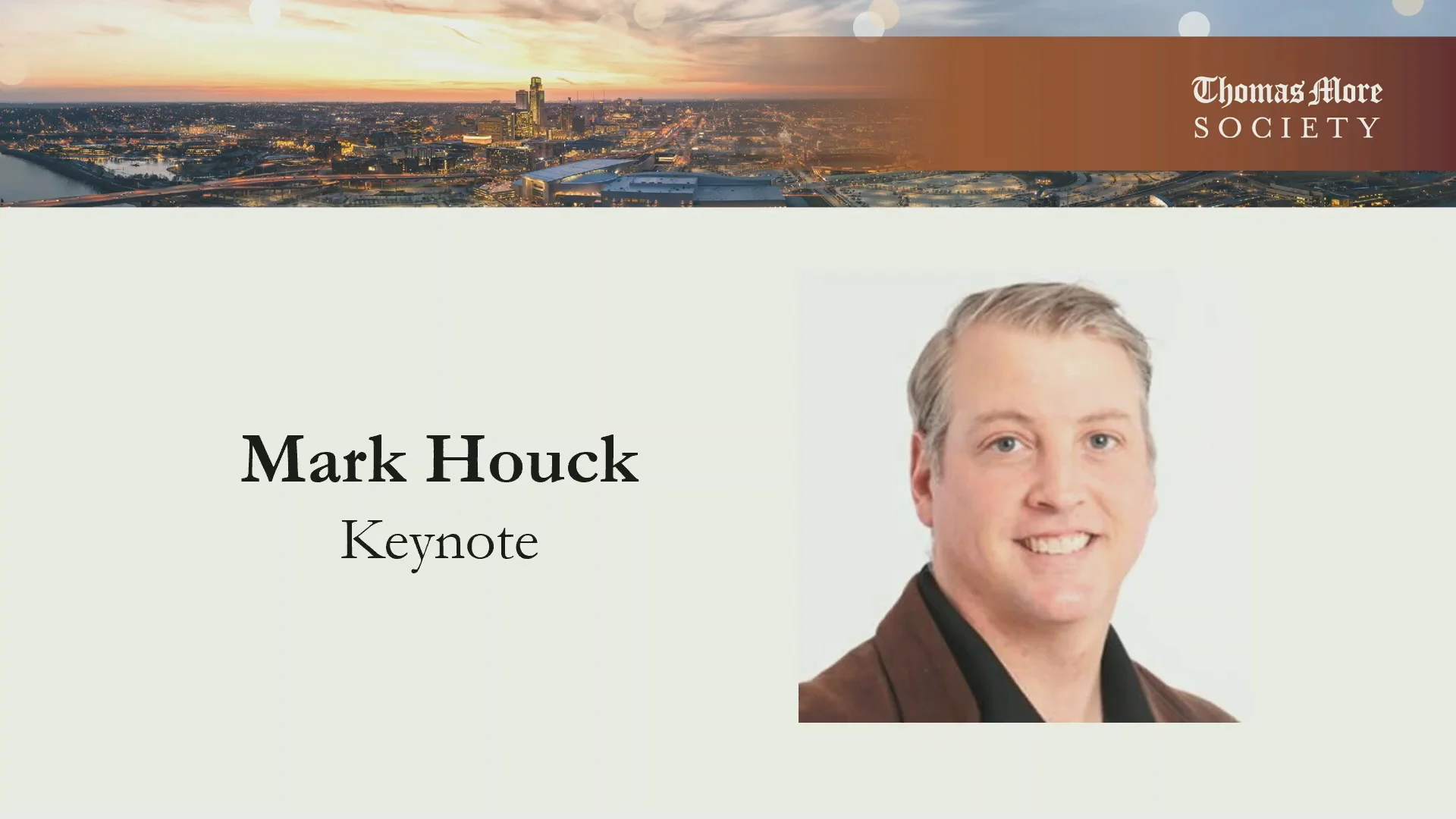 Mark Houck's Speech at Thomas More Society's 2023 Omaha Banquet on Vimeo