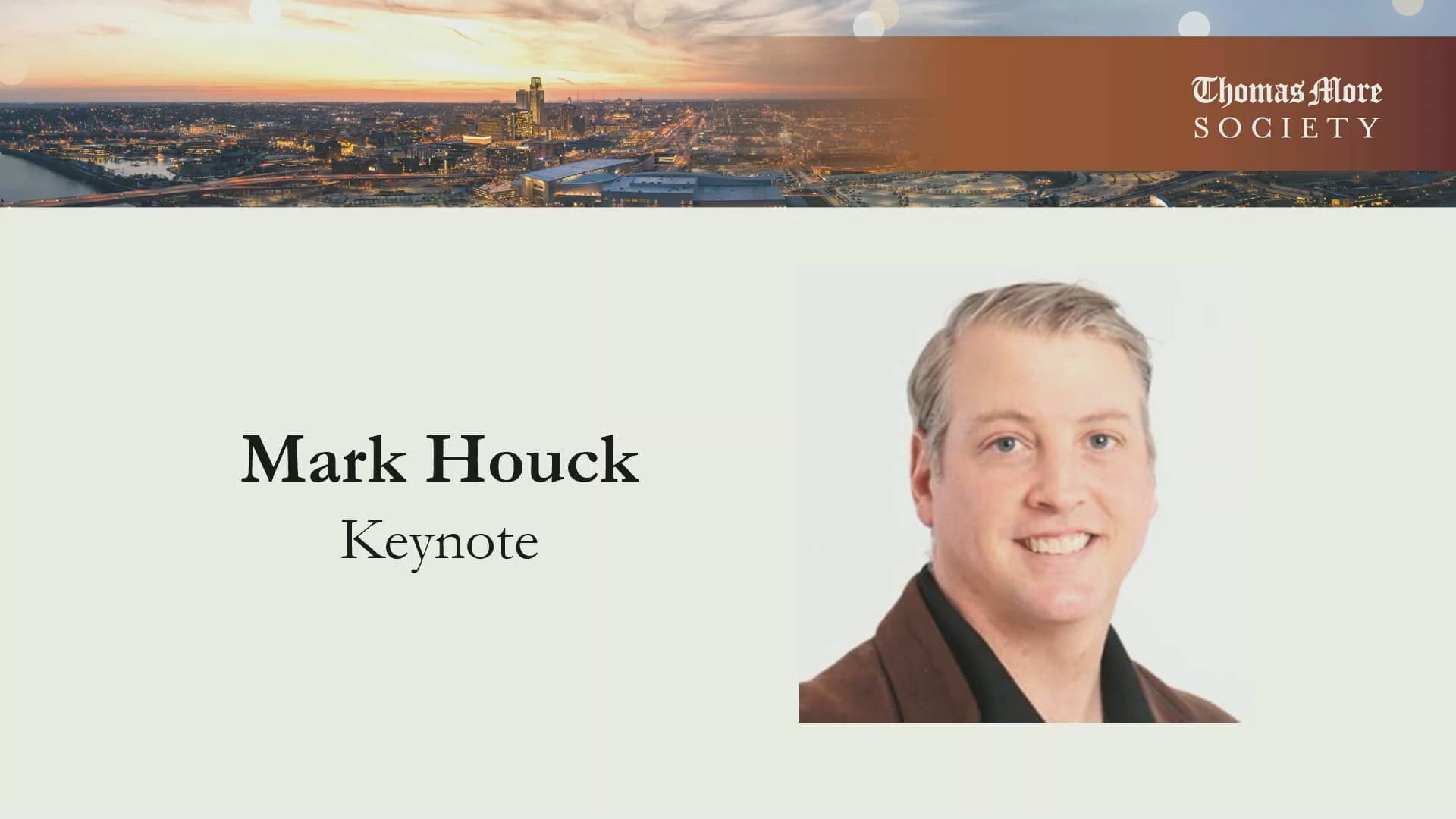 Mark Houck's Speech at Thomas More Society's 2023 Omaha Banquet on Vimeo