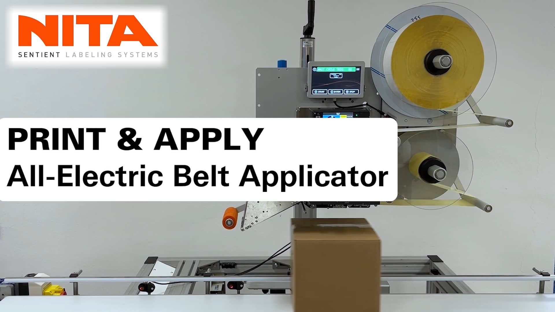 New Nita Print and Apply with all-electric Top Wipe-On Belt applicator ...