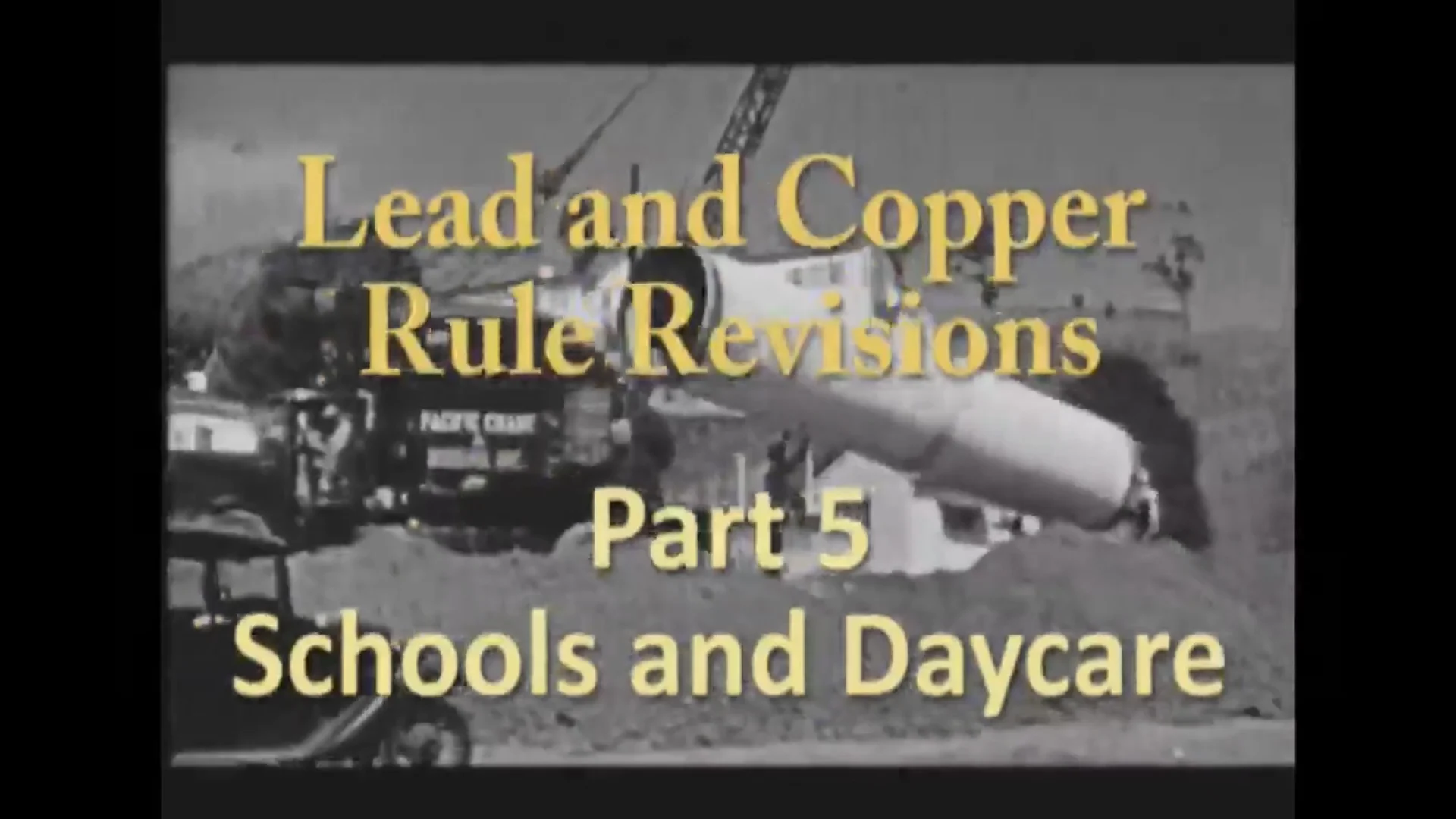 LEAD AND COPPER RULE REVISIONS - LEAD AND COPPER #5 on Vimeo