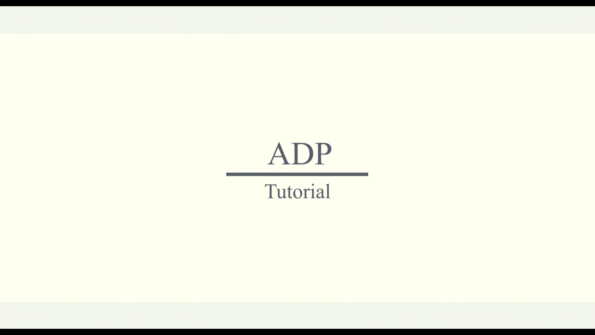 ADP tutorial_V5 on Vimeo