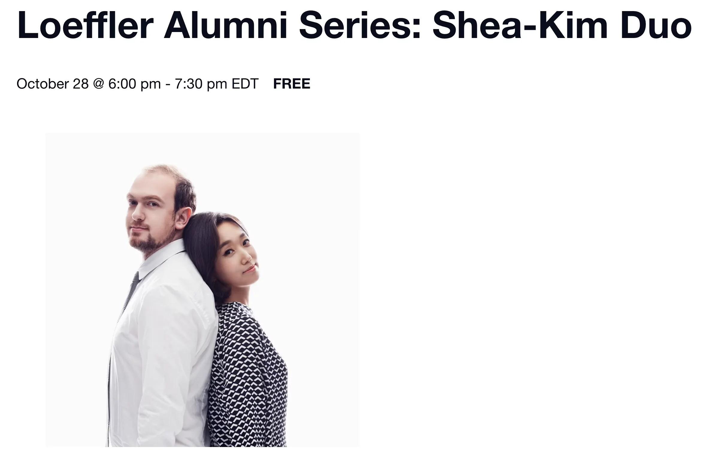 Loeffler Alumni Series: Shea-Kim Duo on Vimeo
