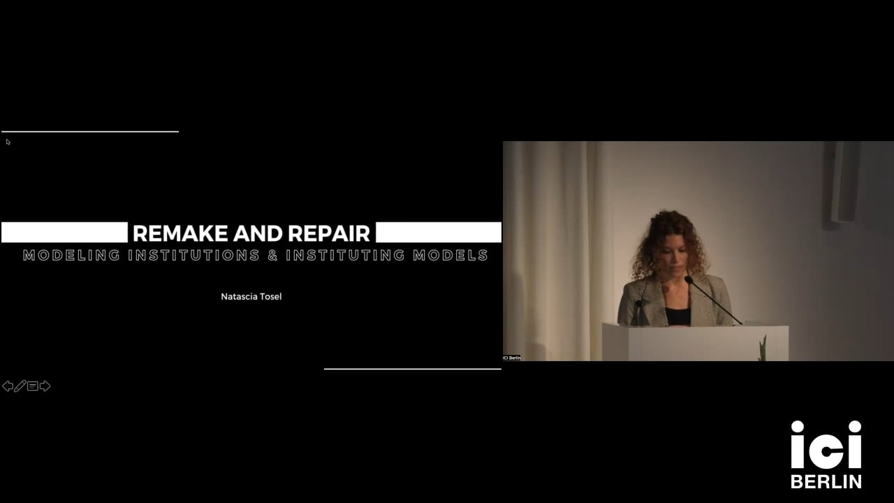 Making and Breaking Models - ICI Berlin