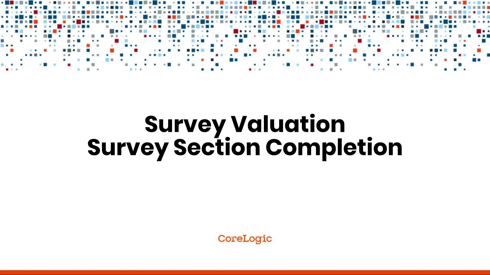 7. Survey Valuation - Survey Section Completion on Vimeo