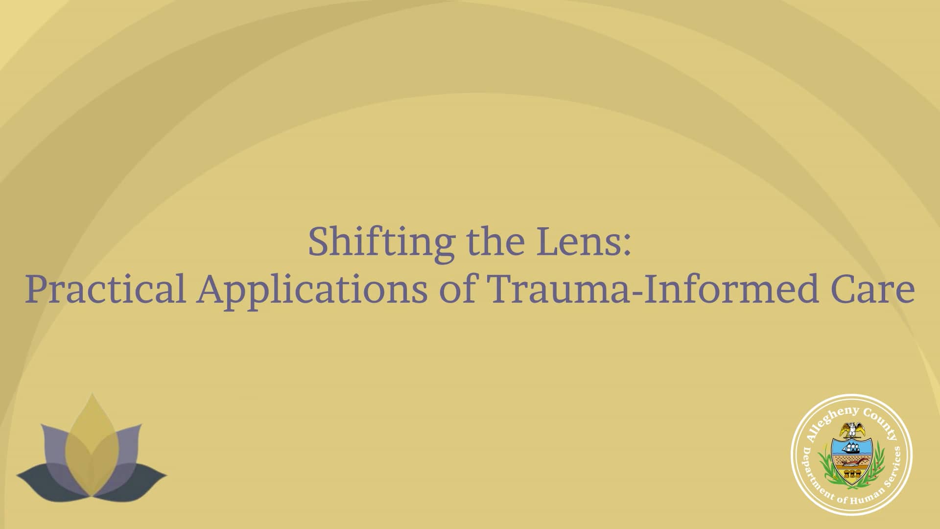 Module 1-1: Shifting the Lens: A Practical Application of Trauma Informed Care. on Vimeo