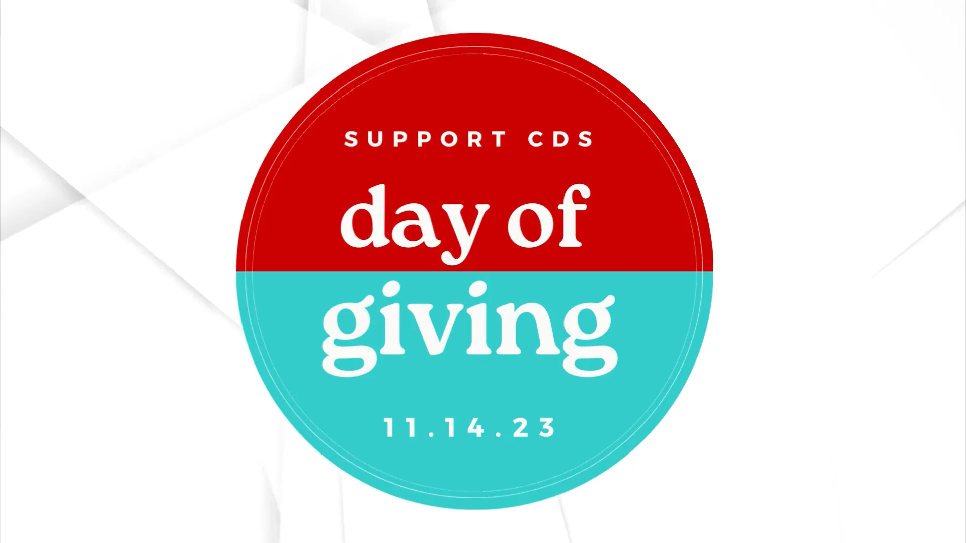CDS Day of Giving: I Give Because on Vimeo