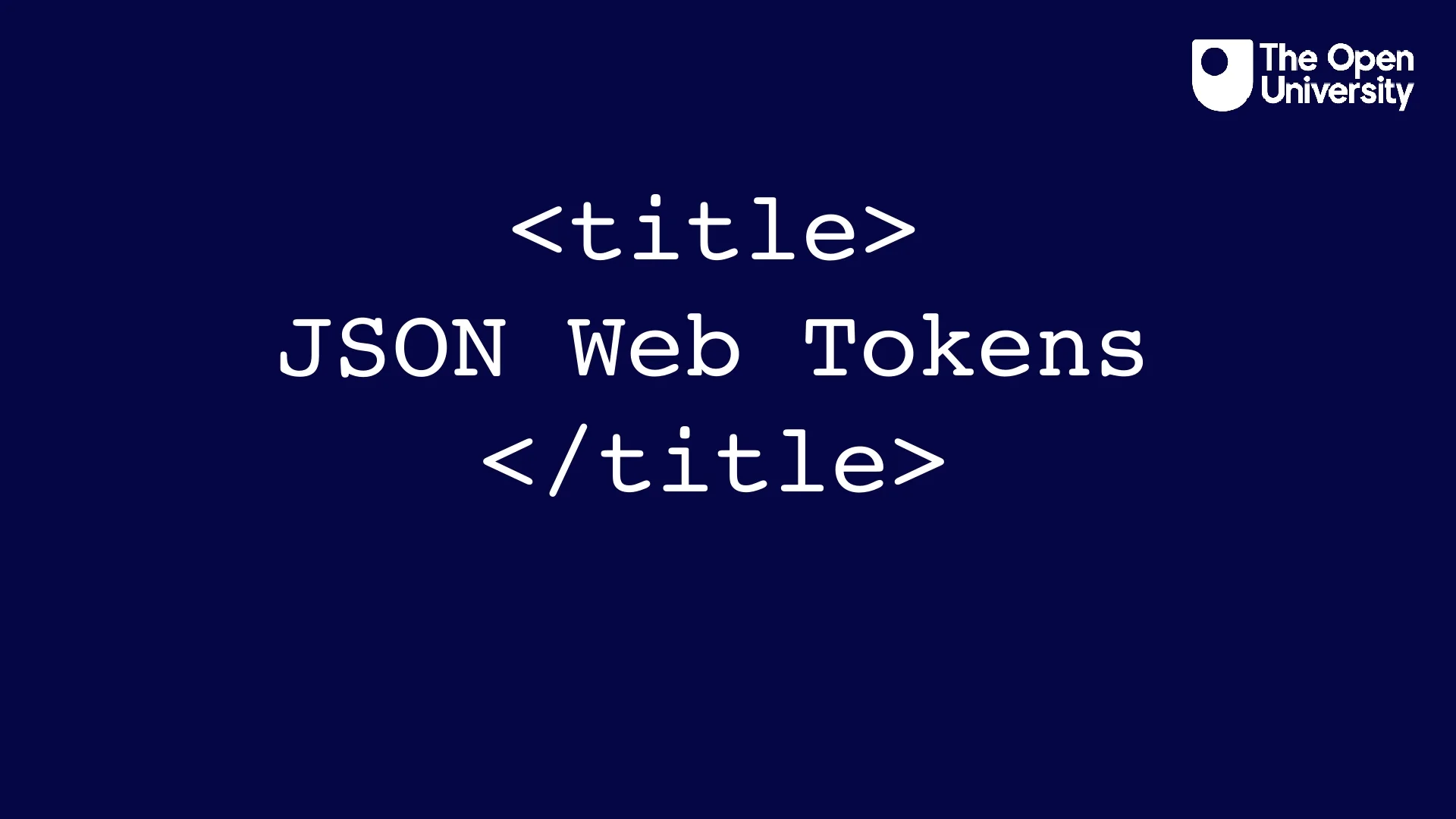 JSON Web Tokens on Vimeo