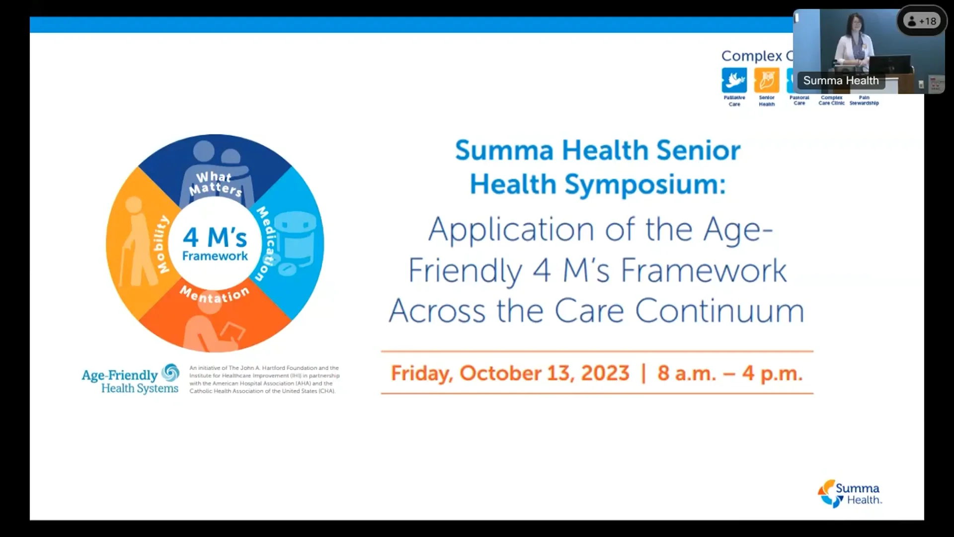 2023 Summa Health Senior Health Symposium - Dr. Drost Introduction on Vimeo
