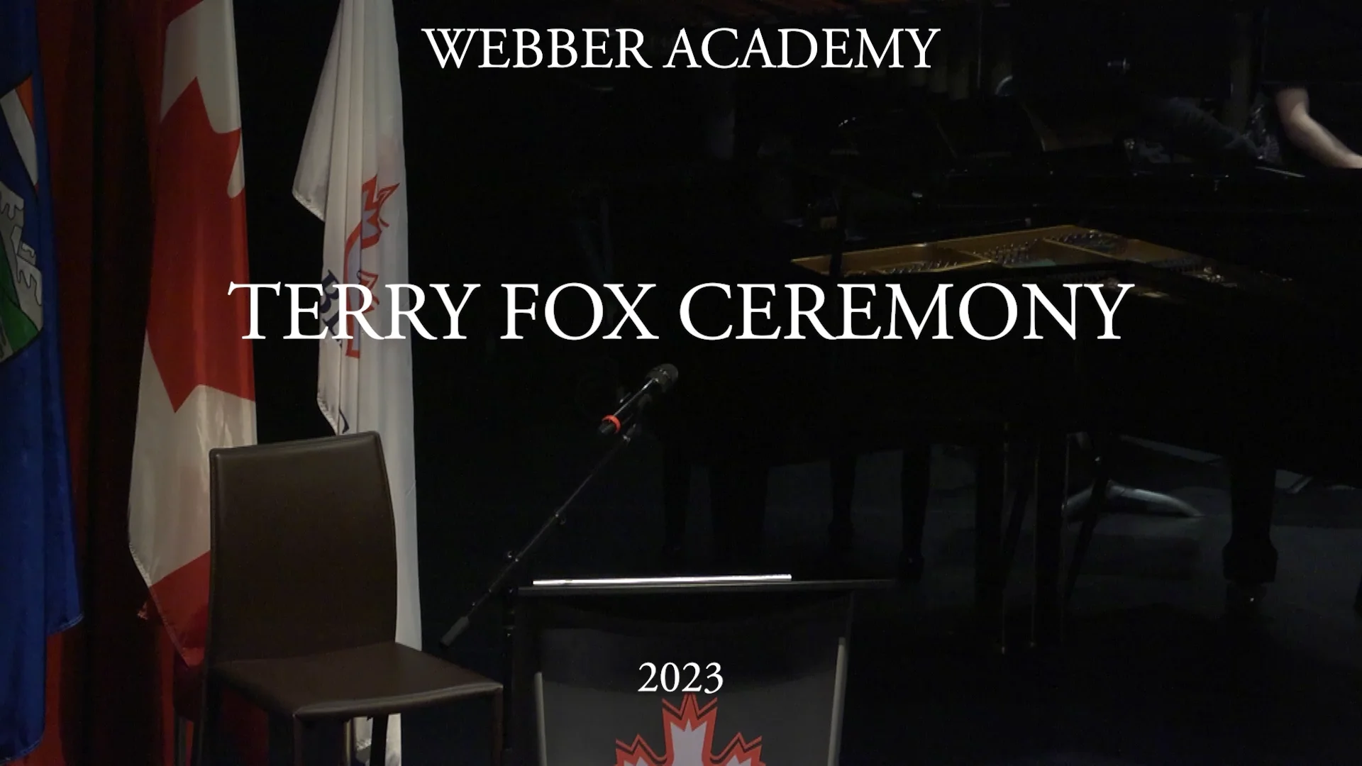 Webber academy Terry Fox Ceremony 2023
