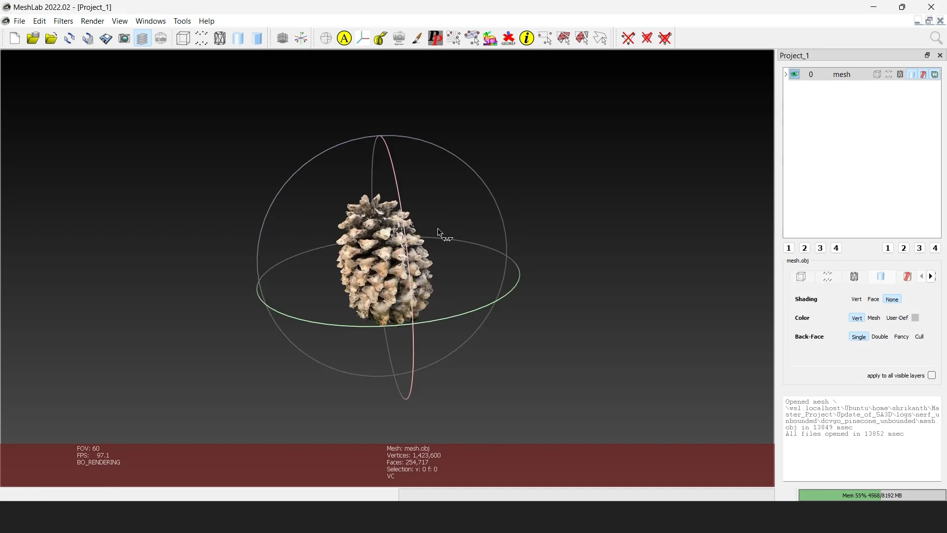 NeRF Segmentation and 3D Mesh Extraction on Vimeo