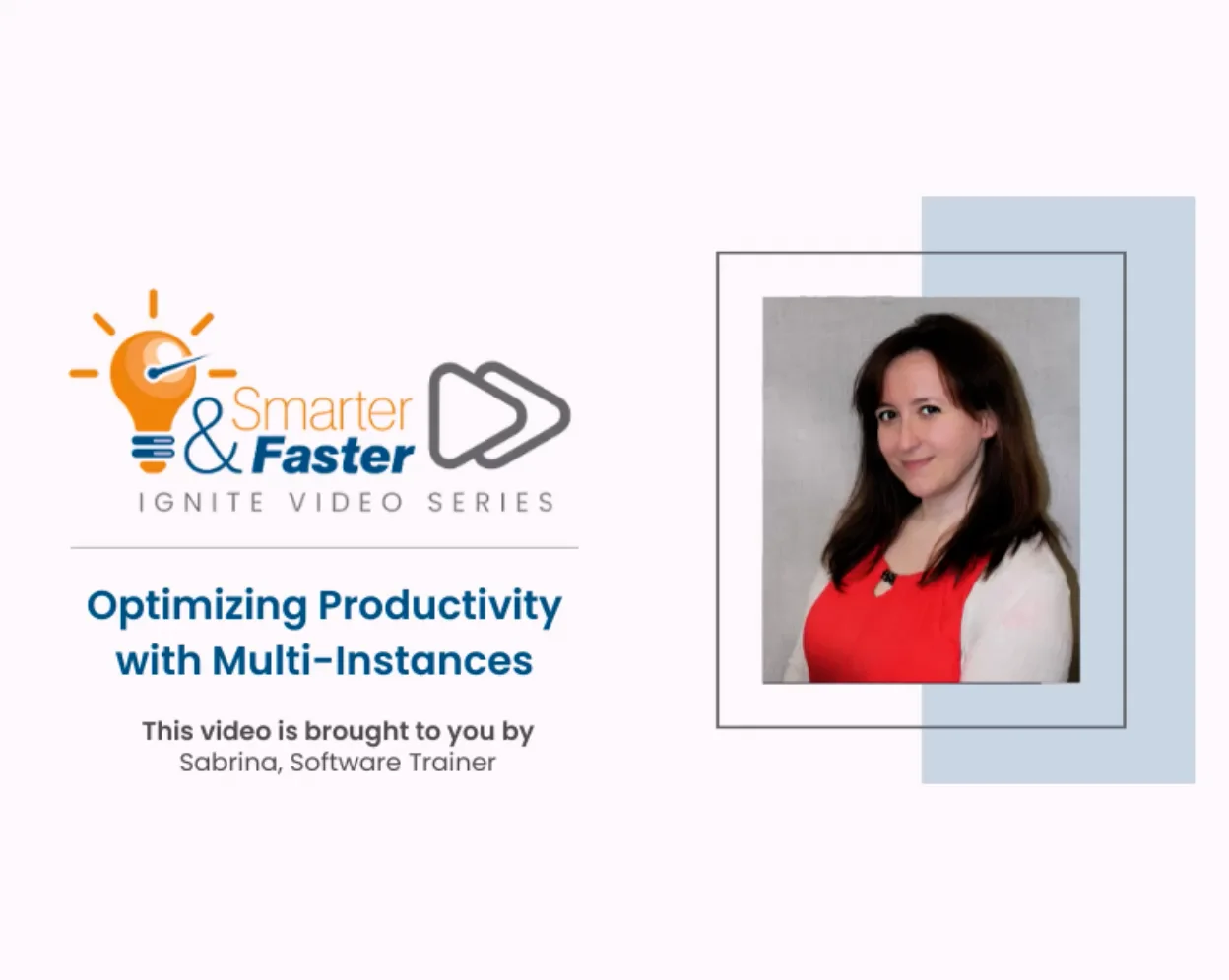 Optimizing Productivity with Multi-Instances - Ignite Video Series on Vimeo