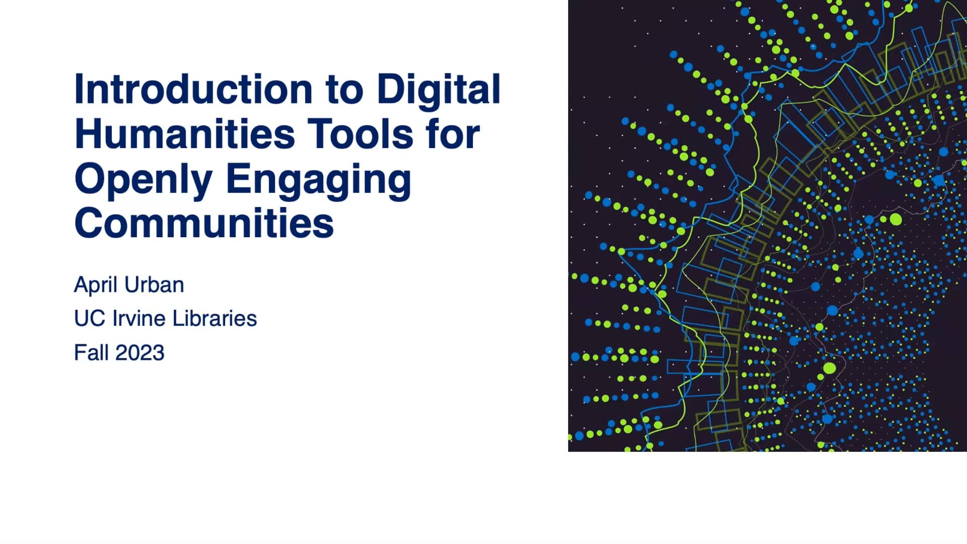Introduction to Digital Humanities Tools for Openly Engaging ...