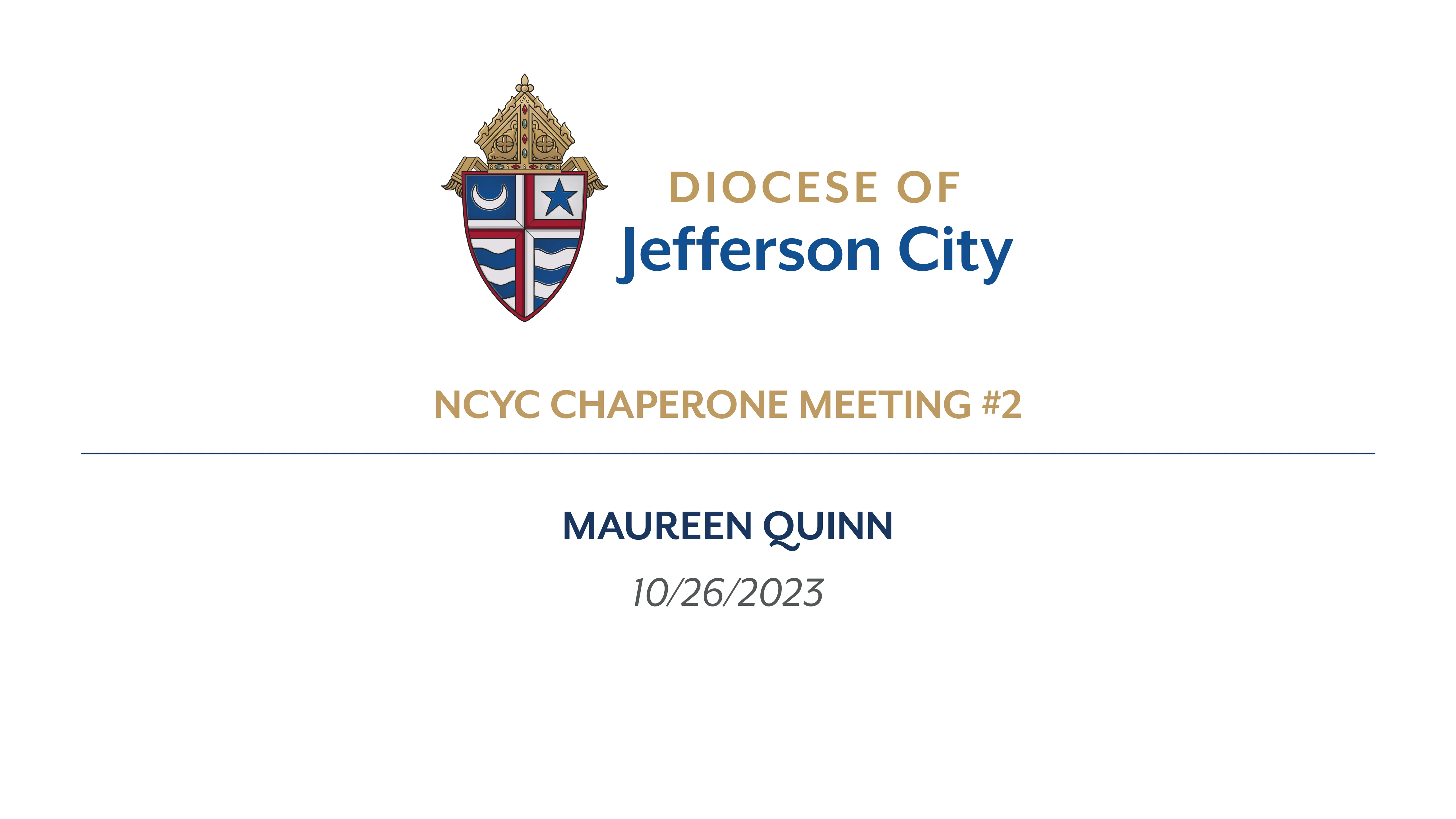 NCYC Chaperone Meeting #2 on Vimeo