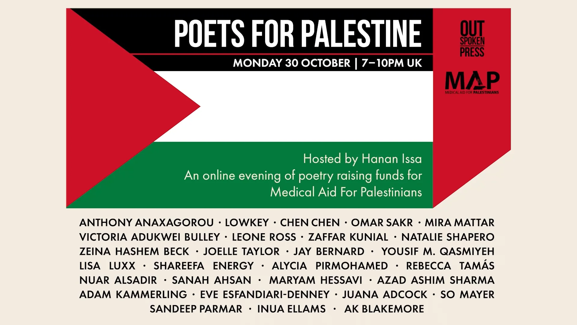 Poets for Palestine (30 Oct 2023) on Vimeo