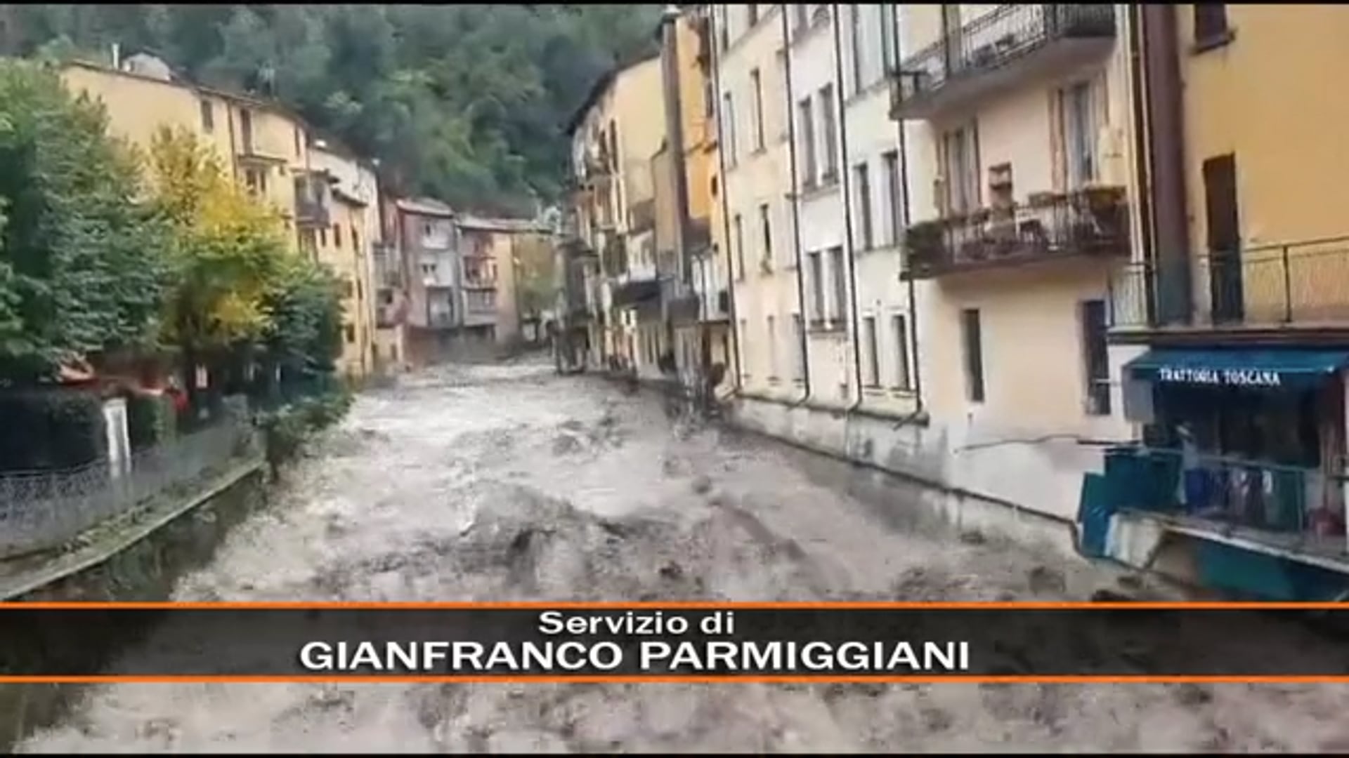 20 minuti di pioggia e Porretta va sott'acqua - éTV Rete 7 20 minuti di pioggia e Porretta va sott'acqua - éTV Rete 7