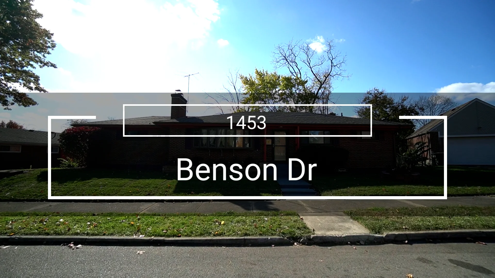 1453 Benson Dr on Vimeo