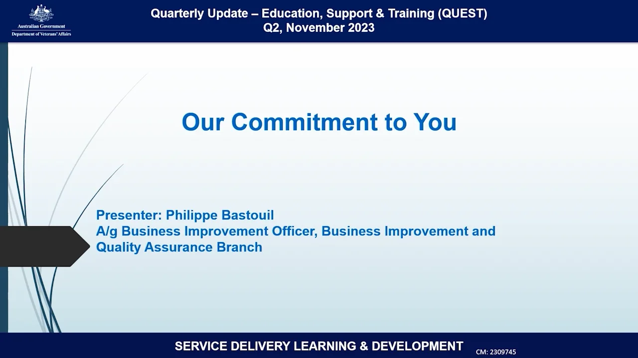 QUEST Q2 2023-2024 Video 06 - Philipe Bastouil - Our Commitment to You on Vimeo