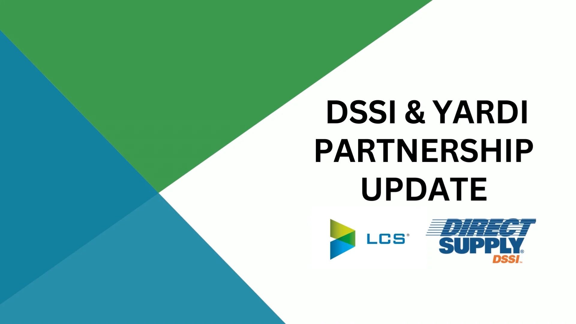 DSSI & Yardi Partnership Update on Vimeo