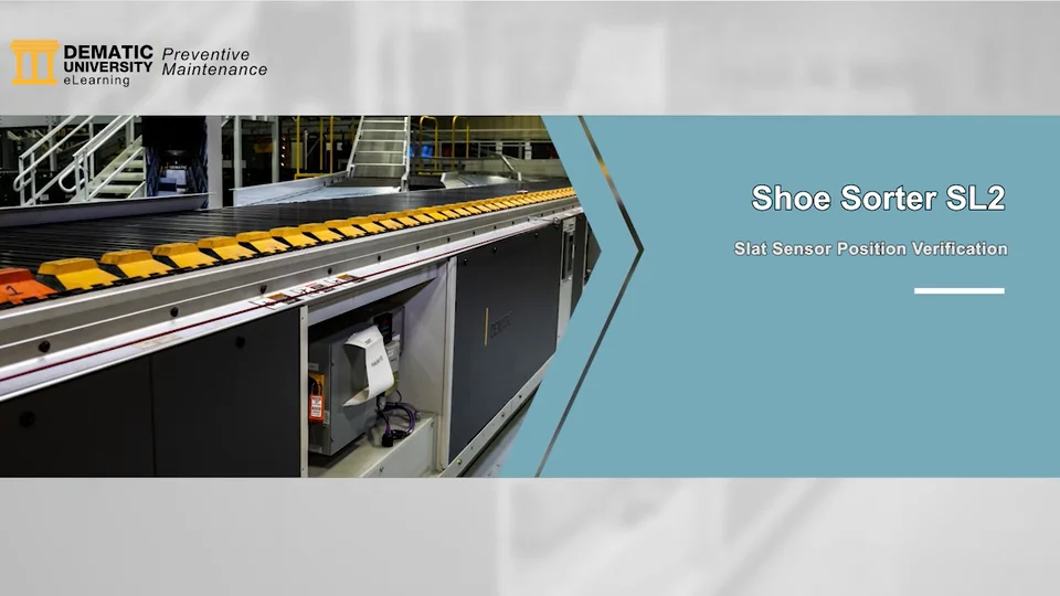 HowTo- Shoe Sorter SL2: Slat Sensor Position Verification