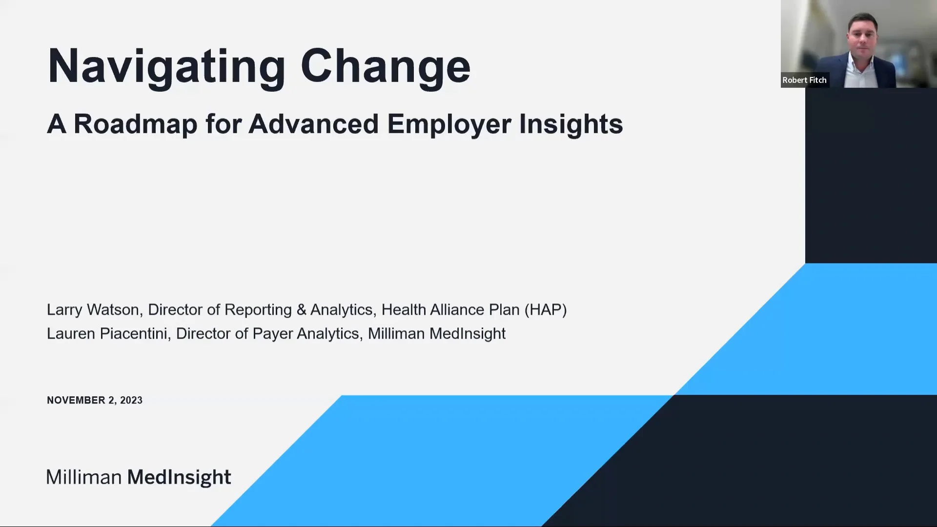 MedInsight: A Roadmap for Advanced Employer Insights Webinar 11/2/23 on ...