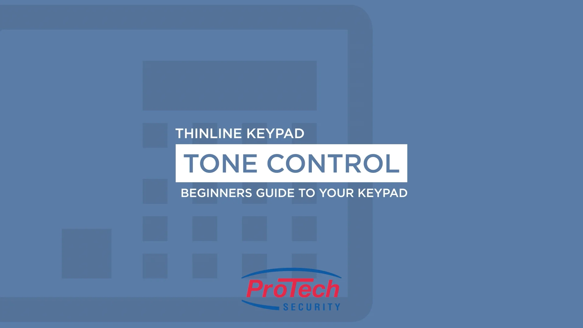 ProTech - ProTech Thinline - Tone Control on Vimeo