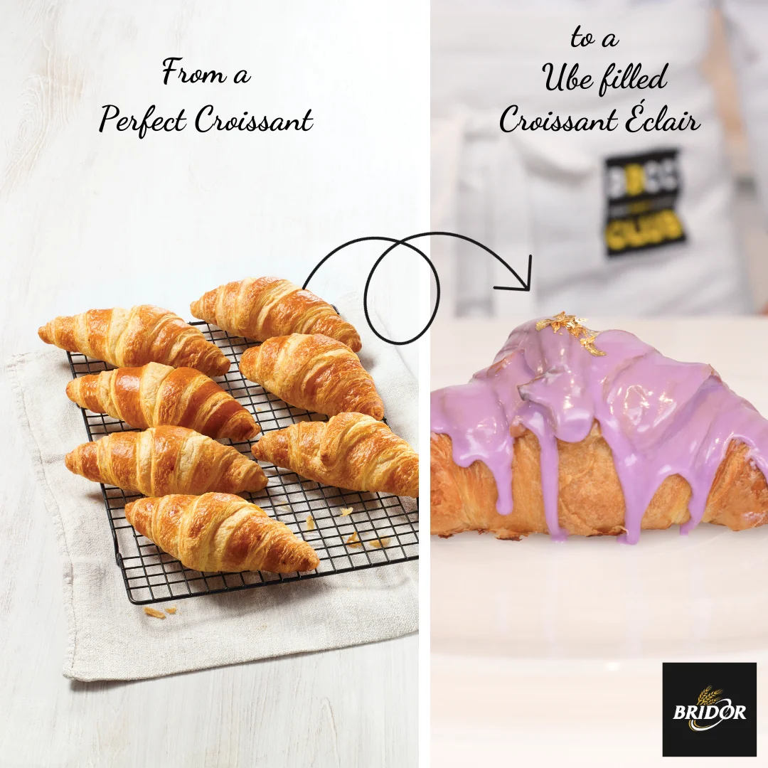 Bridor Ube cream filled croissant / Croissant fourré à la crème d'ube ...