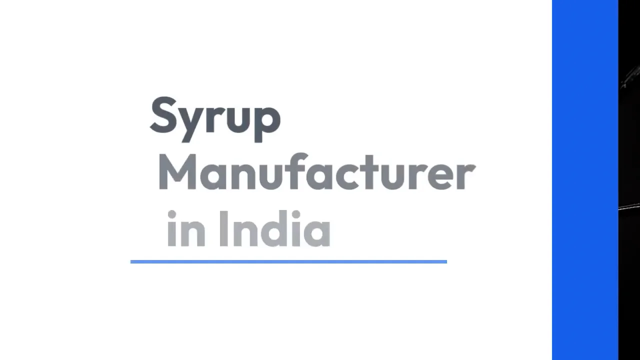 Syrup Manufacturer in India on Vimeo