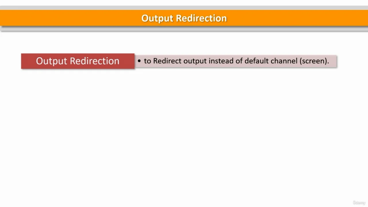 14. Output Redirection on Vimeo