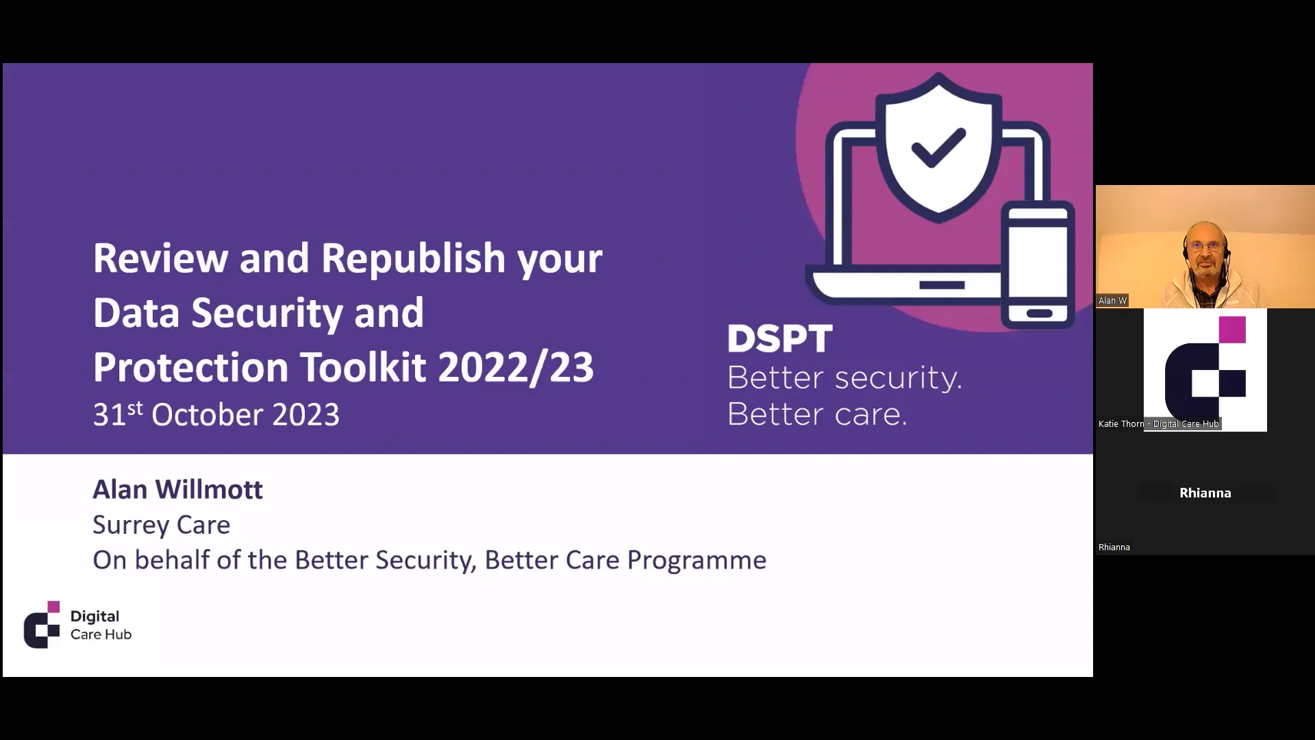Review and Republish your DSPT 31/10/2023 on Vimeo