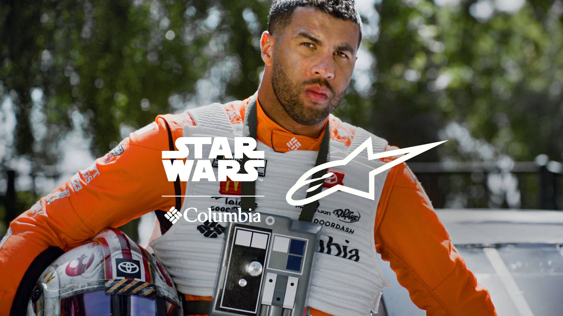 Bubba Wallace x Star Wars - Custom Suit by Alpinestars on Vimeo