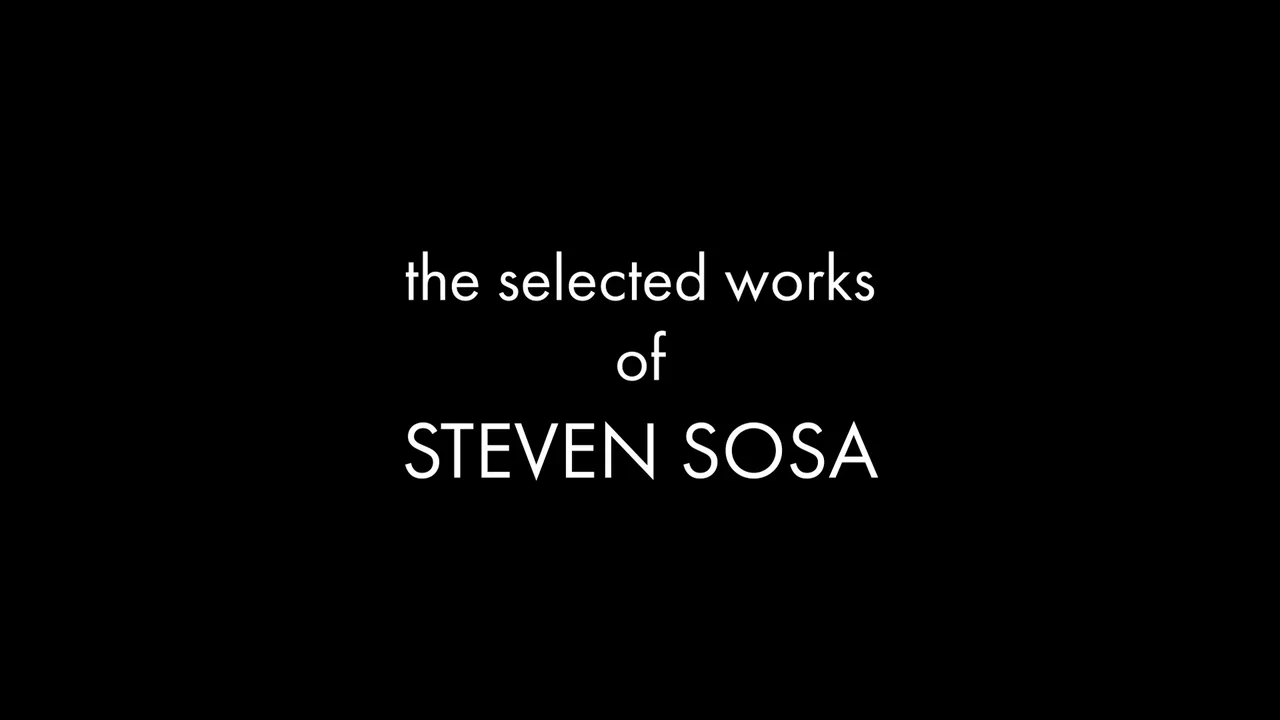 STEVEN SOSA: Editing Reel 2024