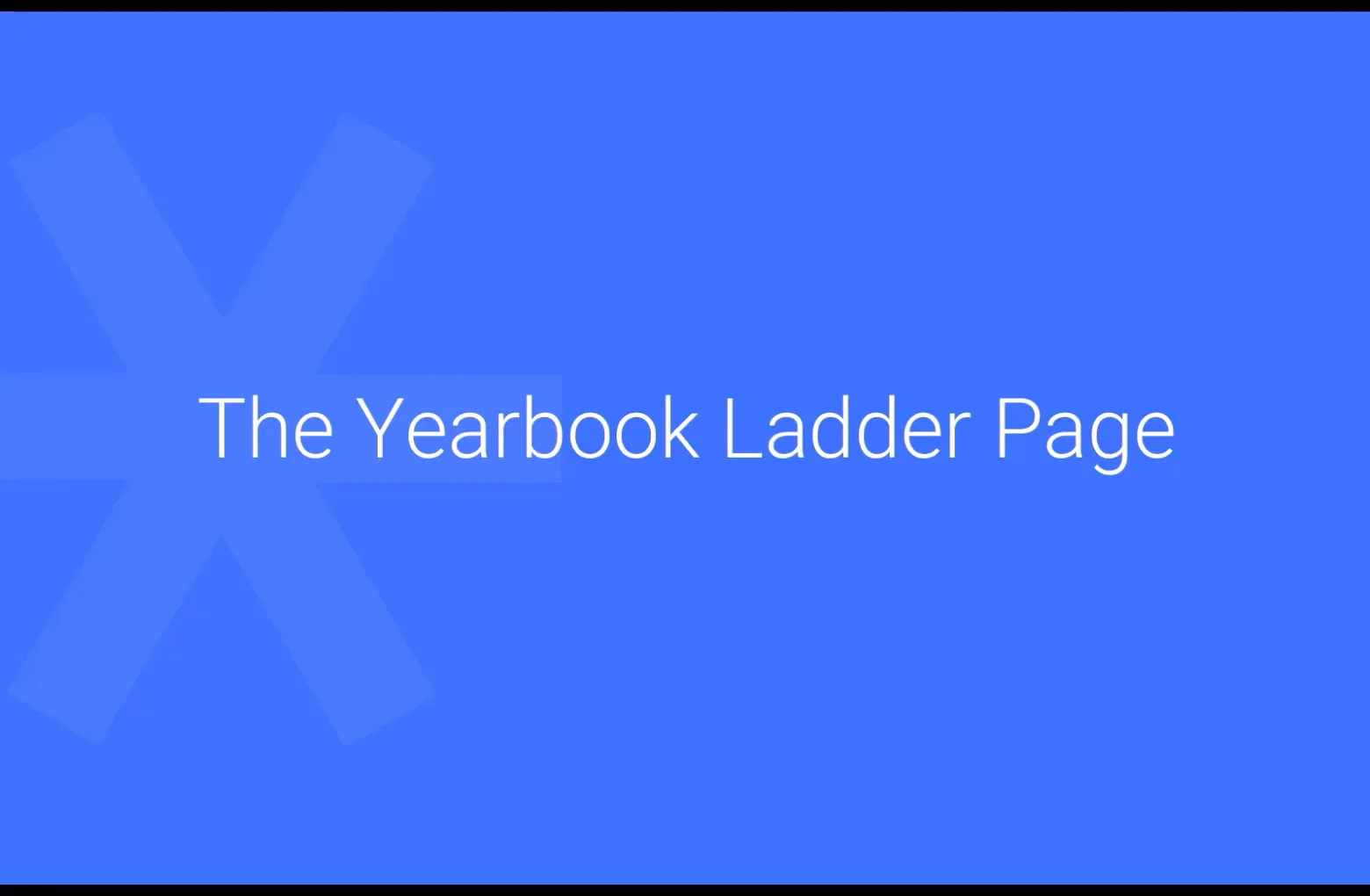 Pixami: Yearbook Ladder Page