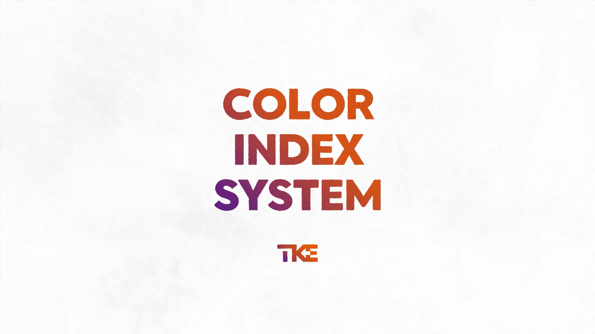 COLOR INDEX SYSTEM on Vimeo