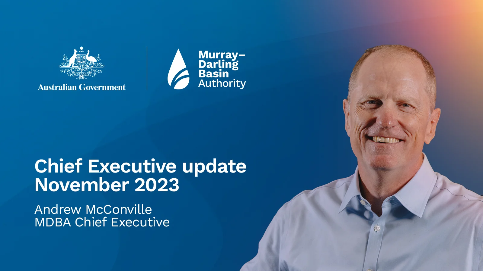 MDBA Chief Executive update – November 2023