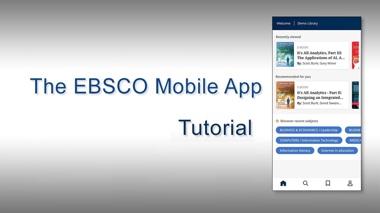 The EBSCO Mobile App - Tutorial on Vimeo